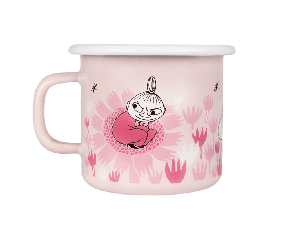 Muurla MUUMI emailkruus 2,5 dl - In the Garden - roosa - Eolini ...